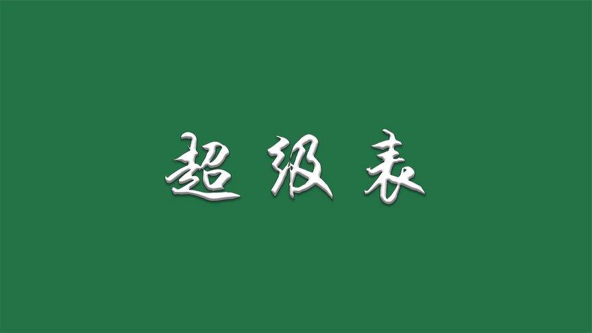 Excel中的“超级表”真的很好用!
