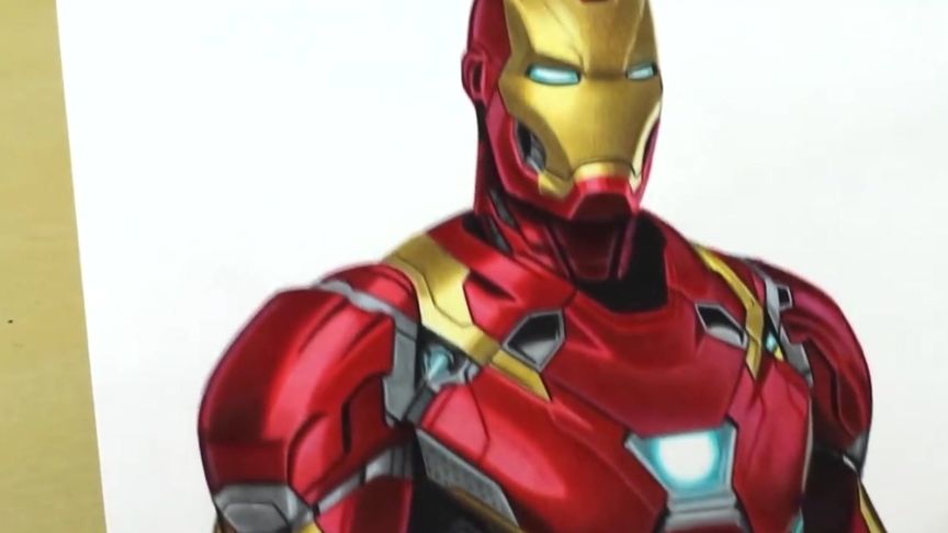 漫迷绘画大神手绘钢铁侠形态酷毙了!