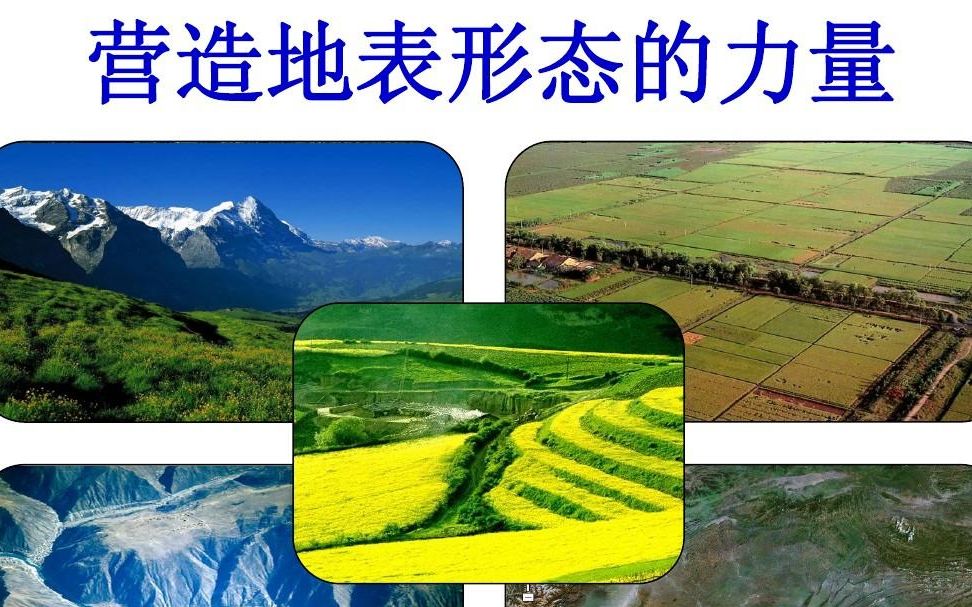 内力作用对地表形态的塑造