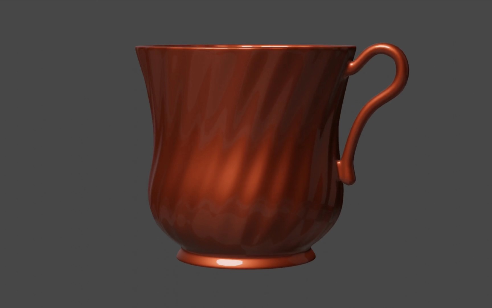 【blender建模练习】旋转纹理茶杯