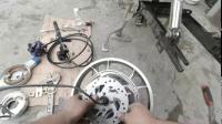 电动车涨刹改碟刹安装教程