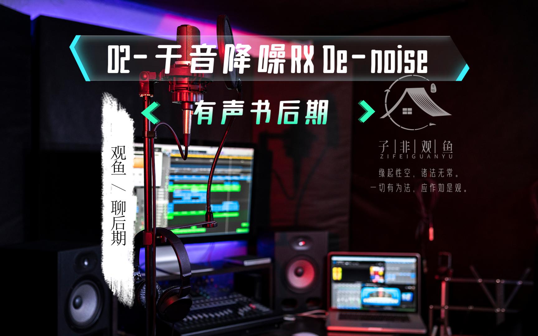 02-干音降噪RX-De-noise使用教程有声书后期音频剪辑混音AU2024教程