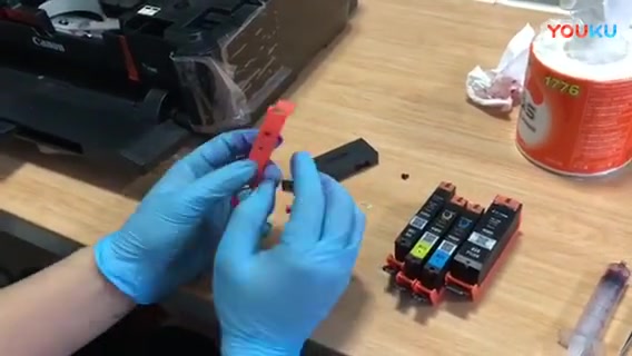 分体墨盒抽墨夹排空气教程