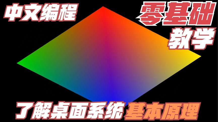 零基础中文编程教学2了解Windows编程原理