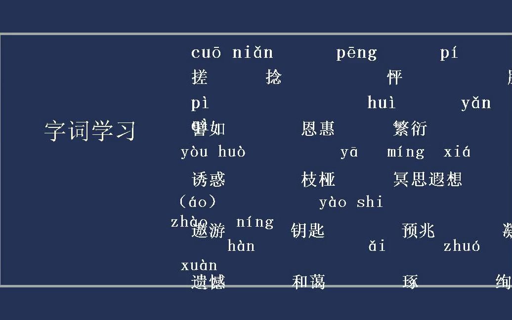 字词课文讲解《再塑生命的人》