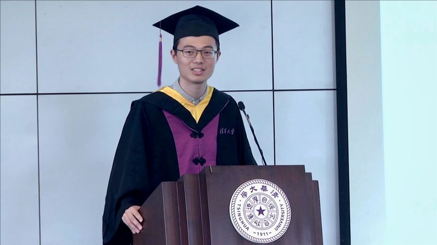 清华大学毕业典礼,学霸发言,选我当代表,是因为我帅吗?
