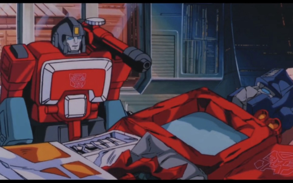 【动画/变形金刚】86大电影片段 擎天柱之死 韩国配音版