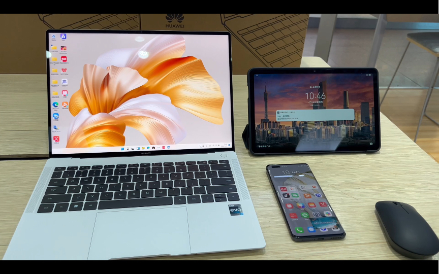 华为万物互联体验,来看看鸿蒙的生态,手机 电脑 平板互联,nova10PRO ...