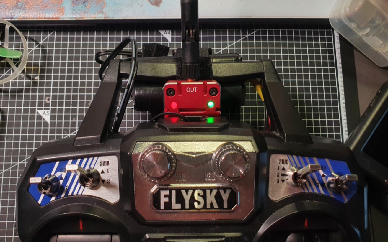 (穿越机FPV)穷人的"黑羊"?富斯i6改装锐鹰4W增程效果实测