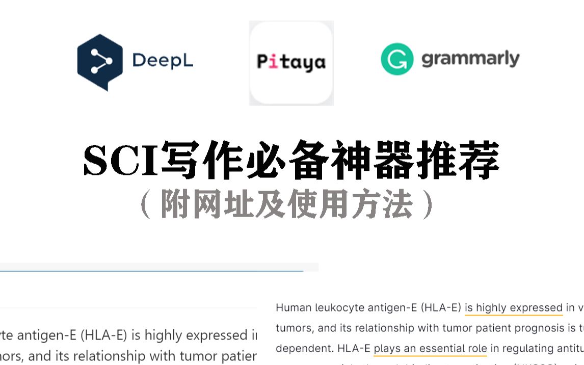 【科研写作必备神器】翻译DeepL→火龙果润色降重→Grammarly语法...