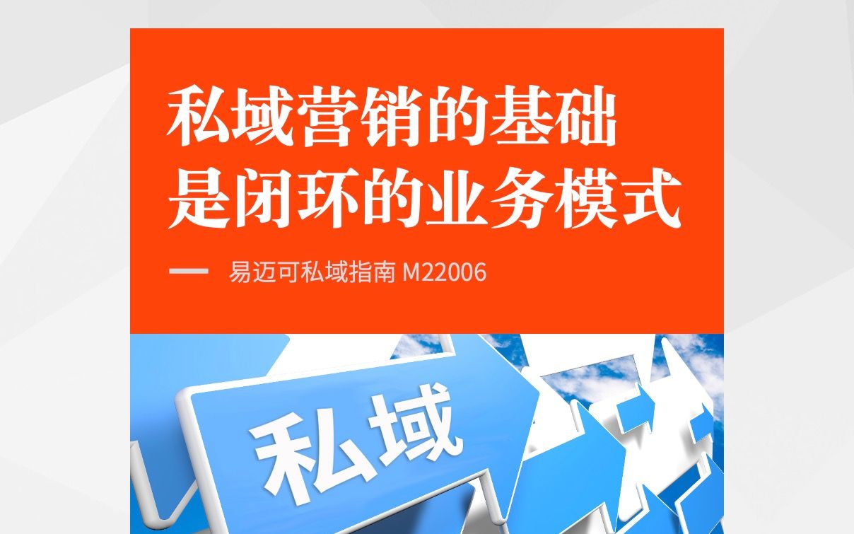 企业私域营销的基础,是闭环的业务模式,通过内容运行商品生产与销售...