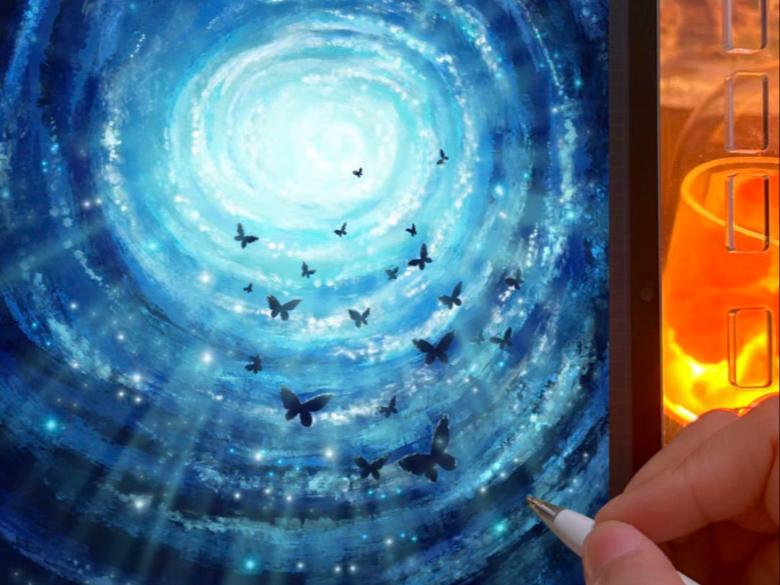 画世界pro零基础绘画教程,今天画隧光蝶舞