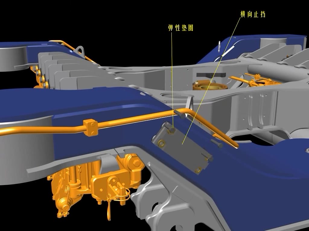 【轨道交通】CRH3C高速动车组转向架装配——整体组装过程