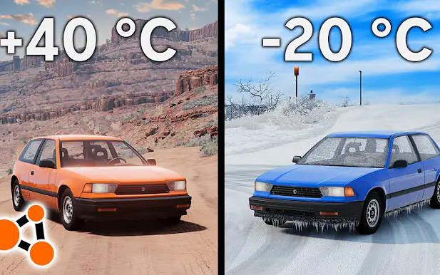 ...不知道的隐藏功能:怎么更改环境温度?【beamng.drive车祸模拟器】