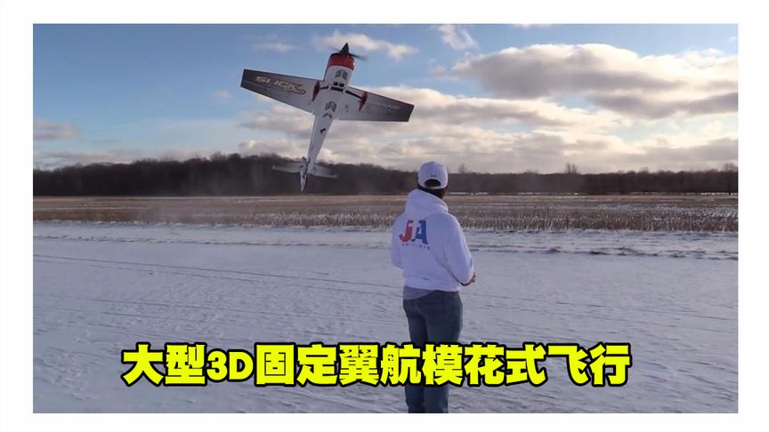 大型3D油动固定翼航模飞行表演,看够了战斗机,来看看花式飞行吧