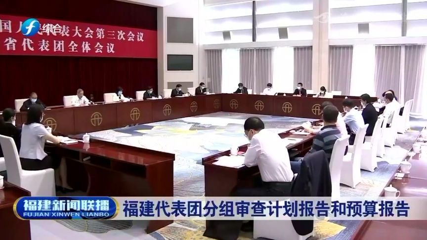 福建代表团分组审查计划报告和预算报告|福建新闻联播