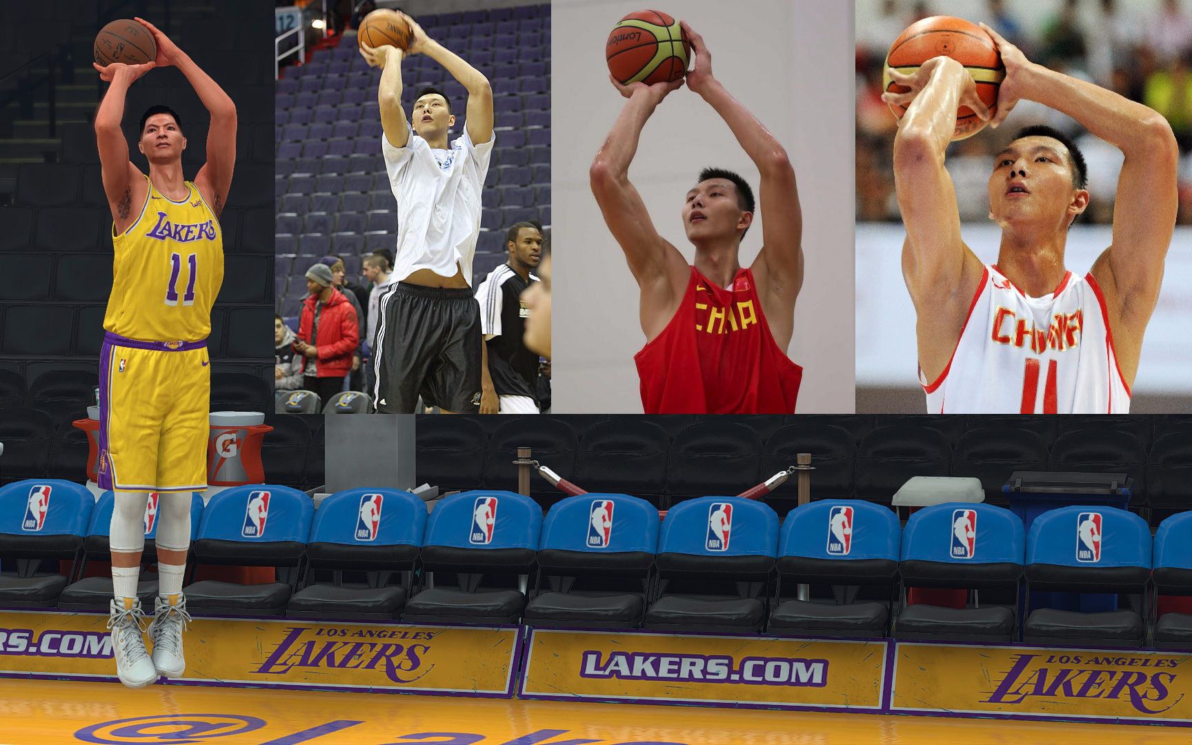 NBA2K18/2K19 易建联真实动作修改