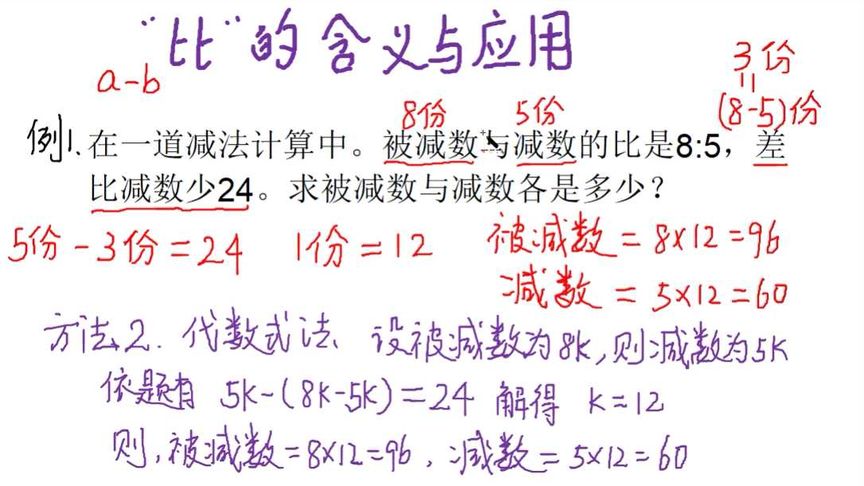 小学数学:“比”的含义及实例应用解析