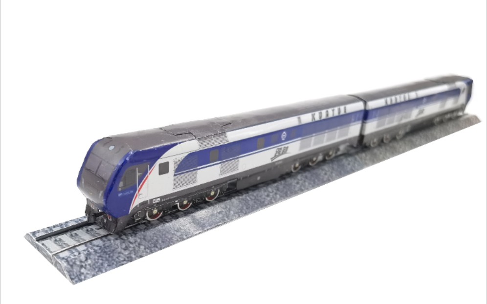 【匹格工厂原创】N比例中国铁路DF11G型内燃机车纸模型制作