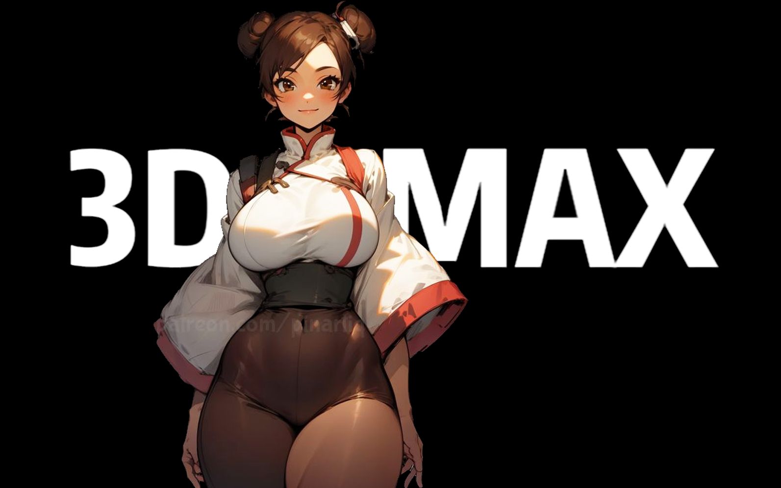 ...自制大欧派老婆!从0教你制作女性身体结构和衣服制作!3dmax人物建模