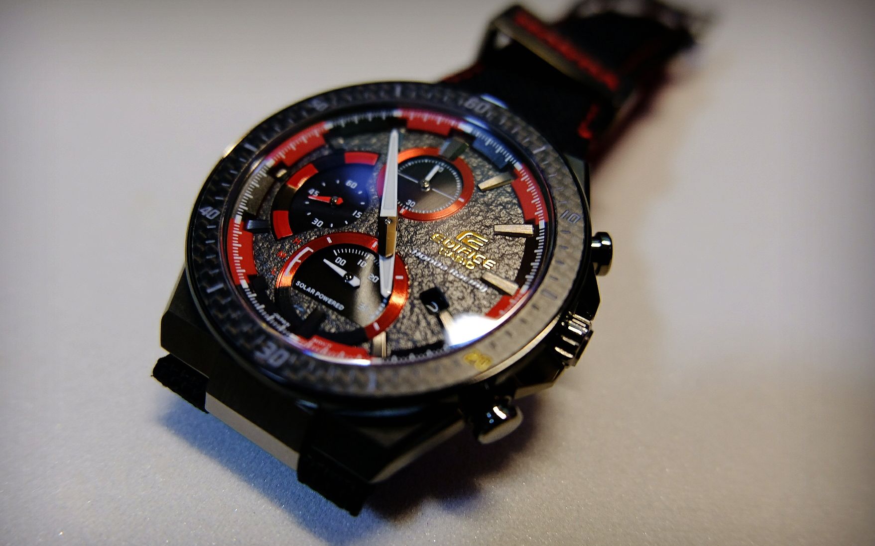 【开箱】卡西欧EDIFICE20周年限定款本田赛车联名手表