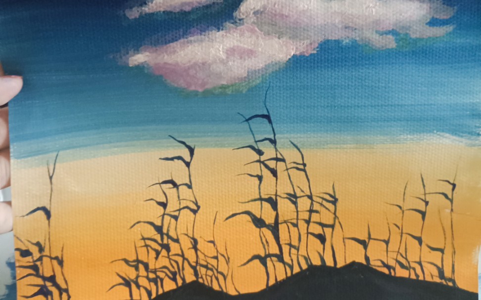 [小惜水粉画]初学者福音,简单步骤少,效果还很好。