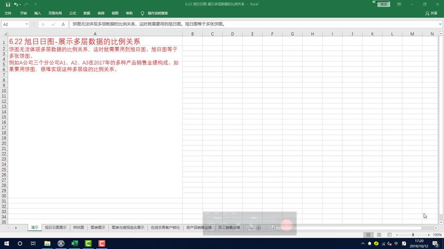 Excel旭日日图-展示多层数据的比例关系