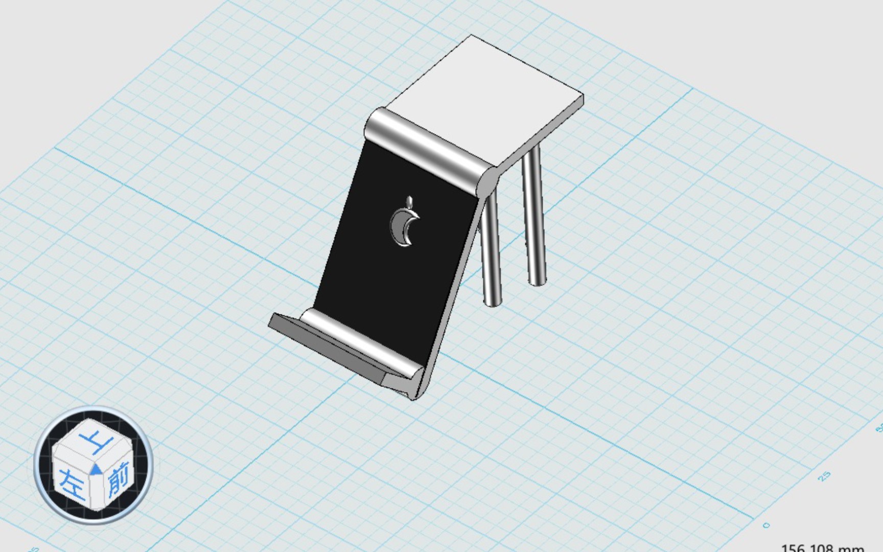 3D one教程系列 3D创意手机支架设计 3D建模 3D打印作品