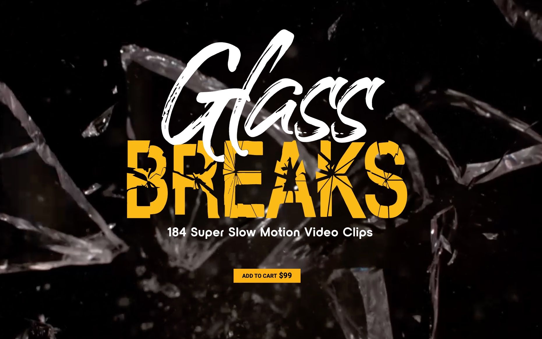 视频素材 184个4K玻璃撞击炸裂破碎动画 特效合成素材 Glass Breaks