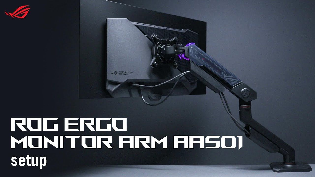 华硕 ASUS ROG 人体工学显示器支臂 AAS01 安装指南