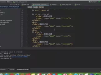 10、python_django_web开发_编辑页面的两种来路处理与博客小项目...