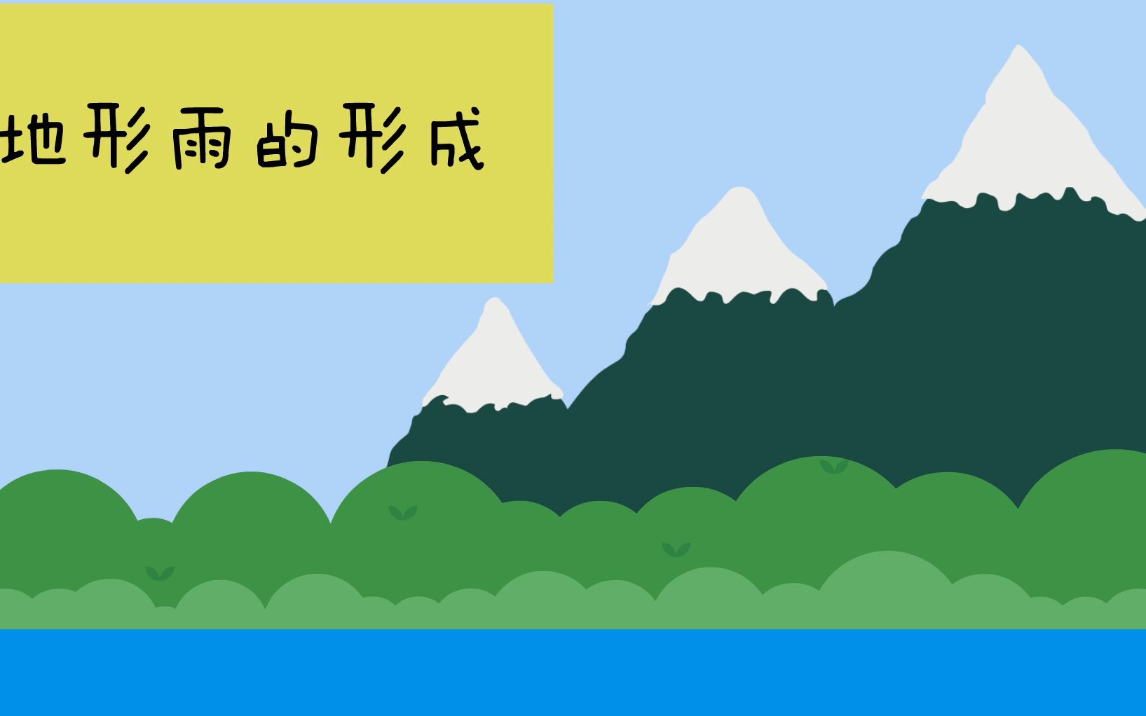 地形雨的形成(自制微课+字幕)
