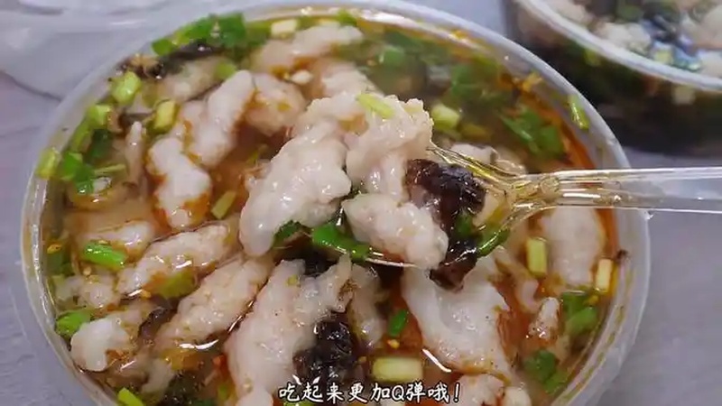 在荷花池小吃街竟吃到福州肉燕和正宗福鼎肉片!