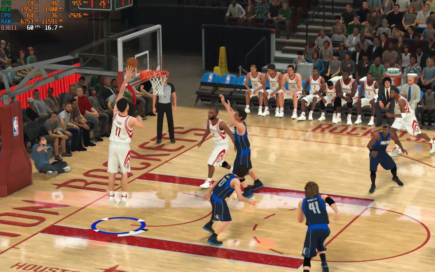矿潮350元过渡卡R9 270测试NBA2K20高画质1080P