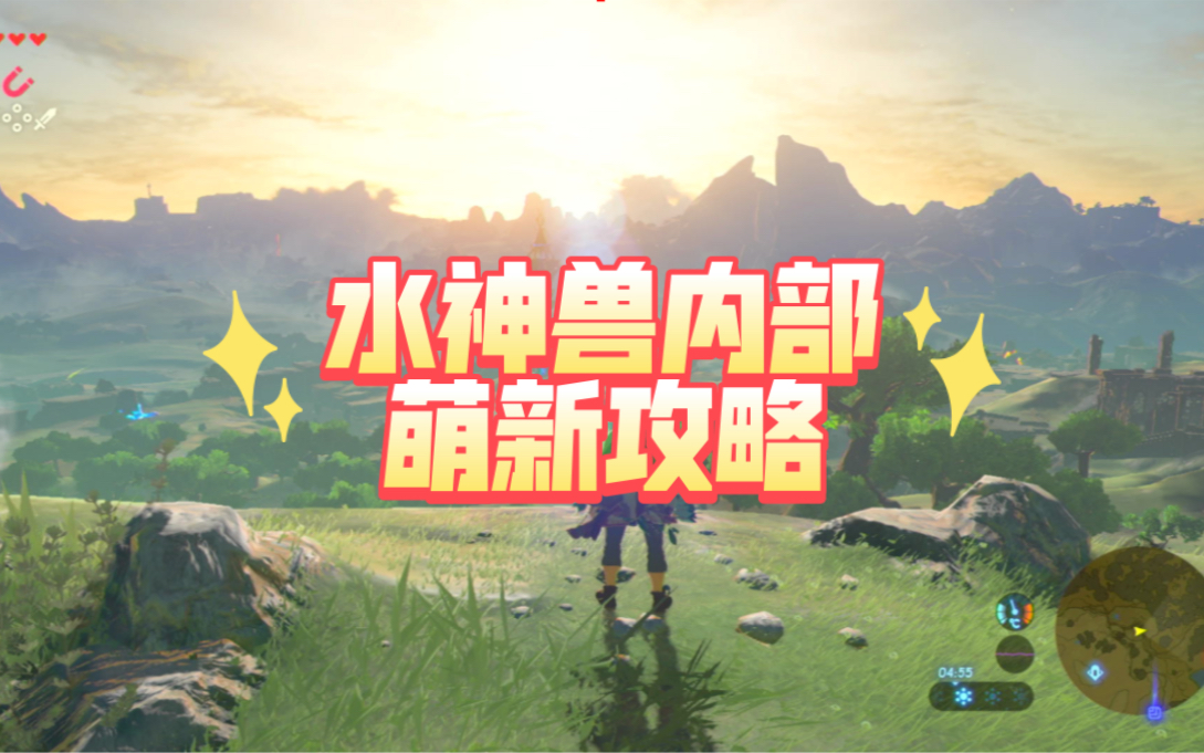 塞尔达传说旷野之息水之神兽任务瓦露塔水神兽内部五个控制终端_...