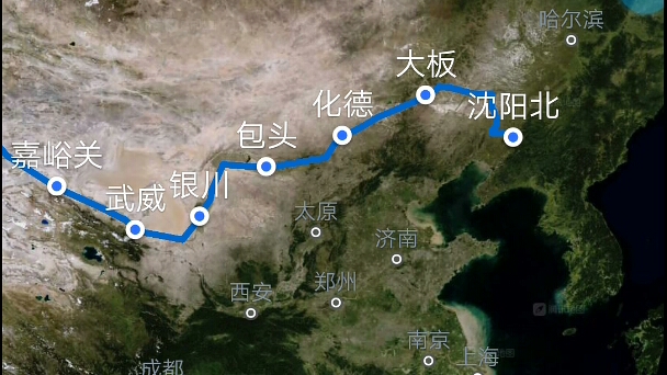 (开往沙漠的列車)T302次列车运行图