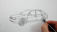 儿童简笔画:小汽车,简单又有趣,学画画的好帮手