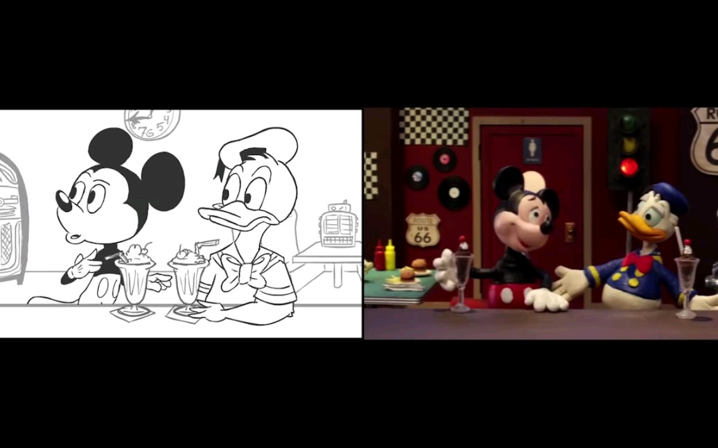 【影视分镜故事板】动画分镜故事板原片对比片段。