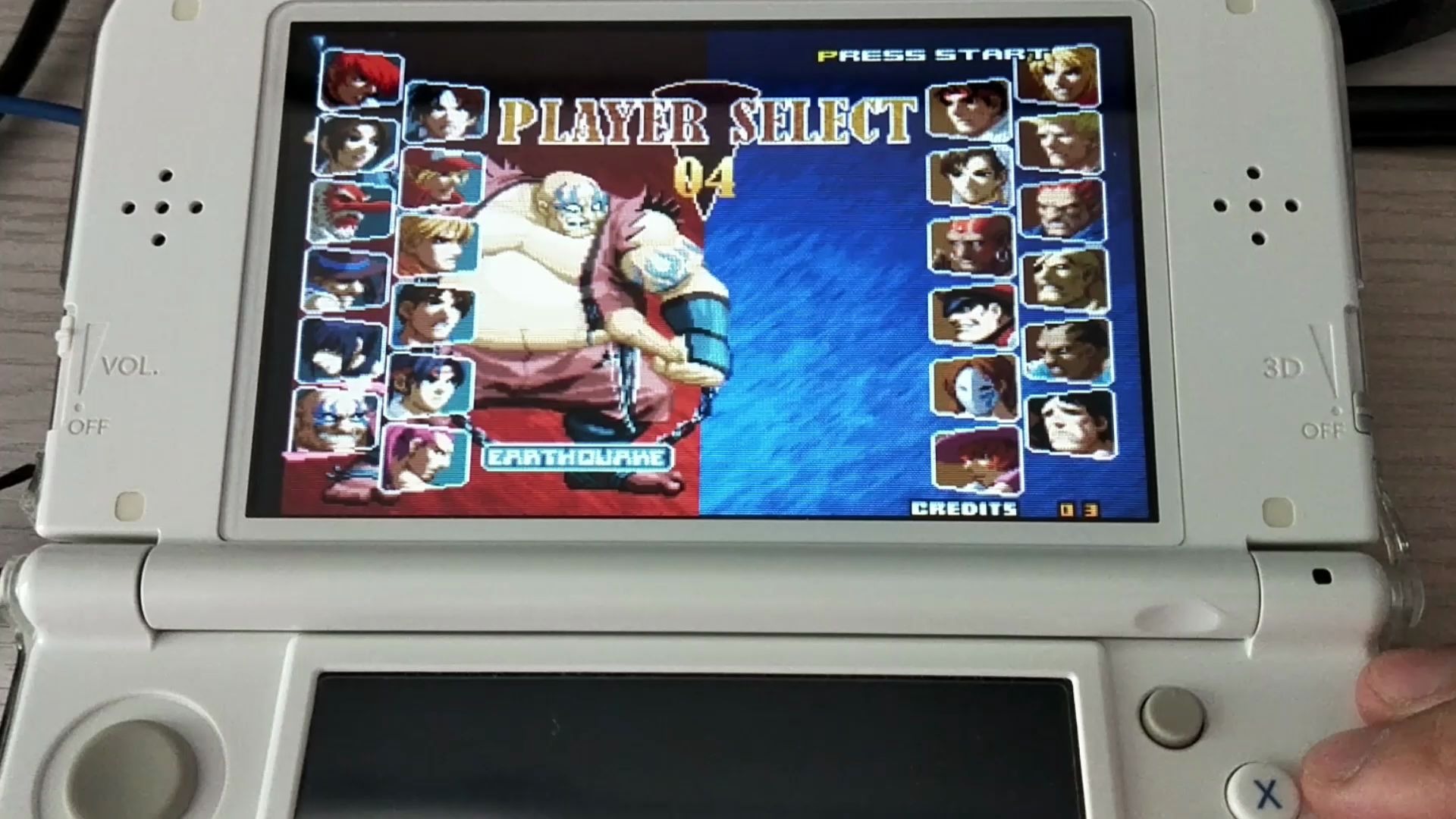 3DS玩街机游戏 SNK VS CAPCOM