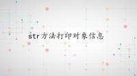 python之特殊的str方法打印对象信息及模拟Java中的toString方法