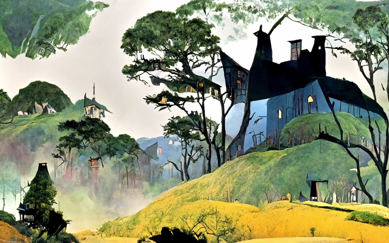 AI人工智能画的绝美春景:春花烂漫时