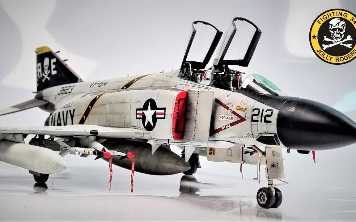 局部精琢(军机)——最后的海军“鬼怪” F-4J VF-84】【模型制作】【...