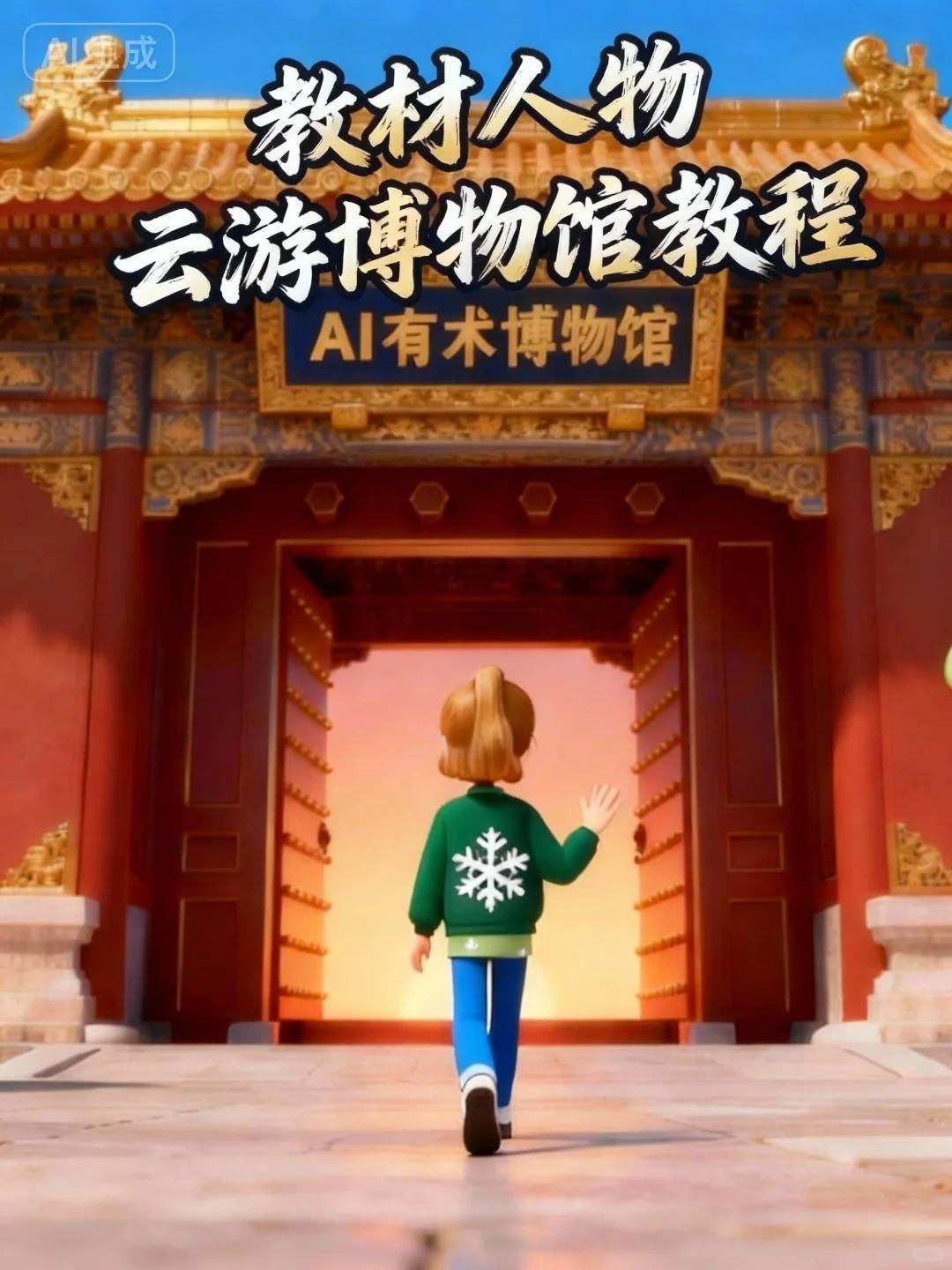 教材人物走进博物馆,超实用ai微课制作技巧