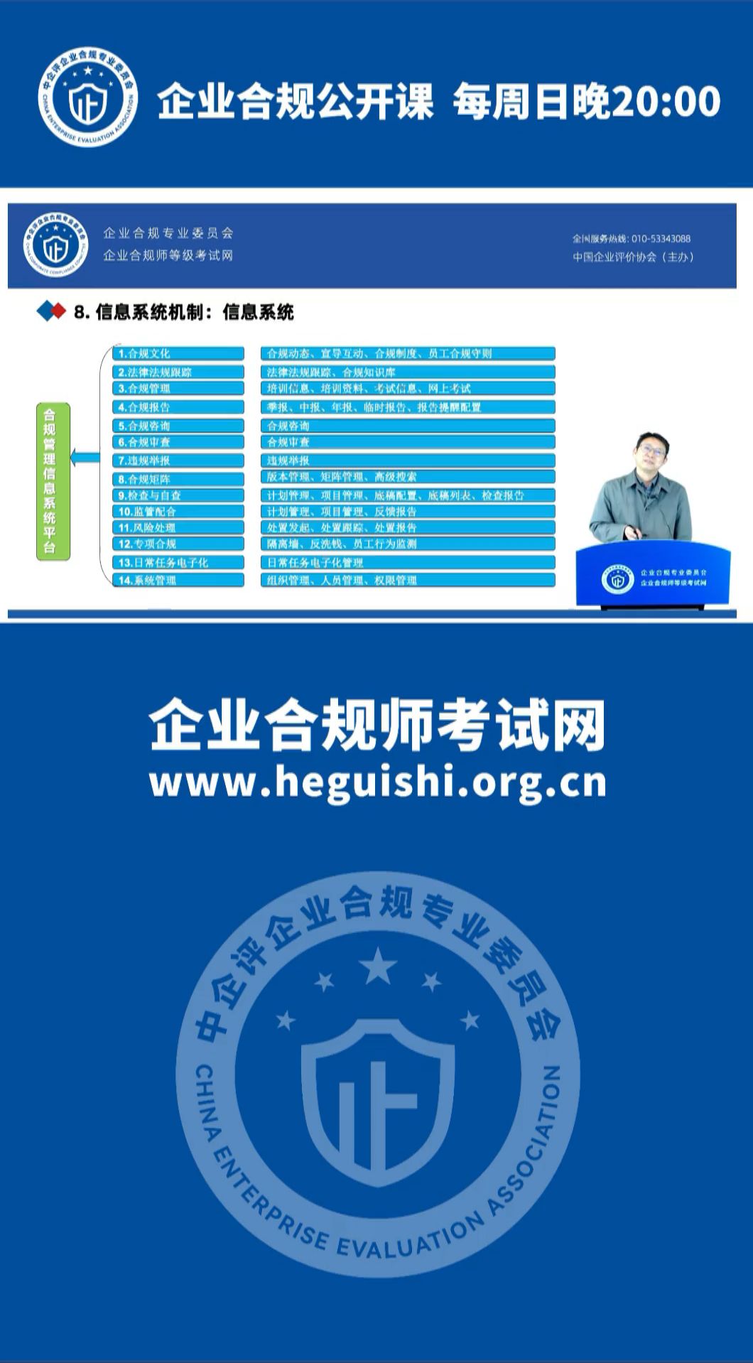 企业合规师公开课:企业合规体系框架与典型实践之信息系统