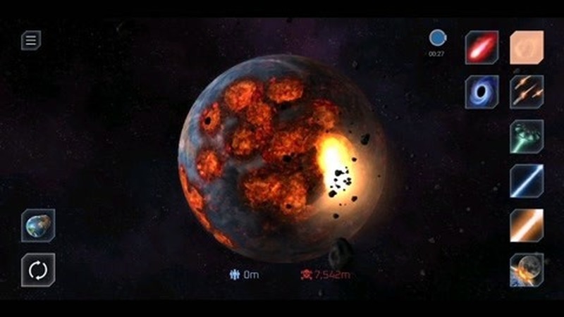 星球爆炸模拟器:天外陨石疯狂袭击星球!毁灭在即!