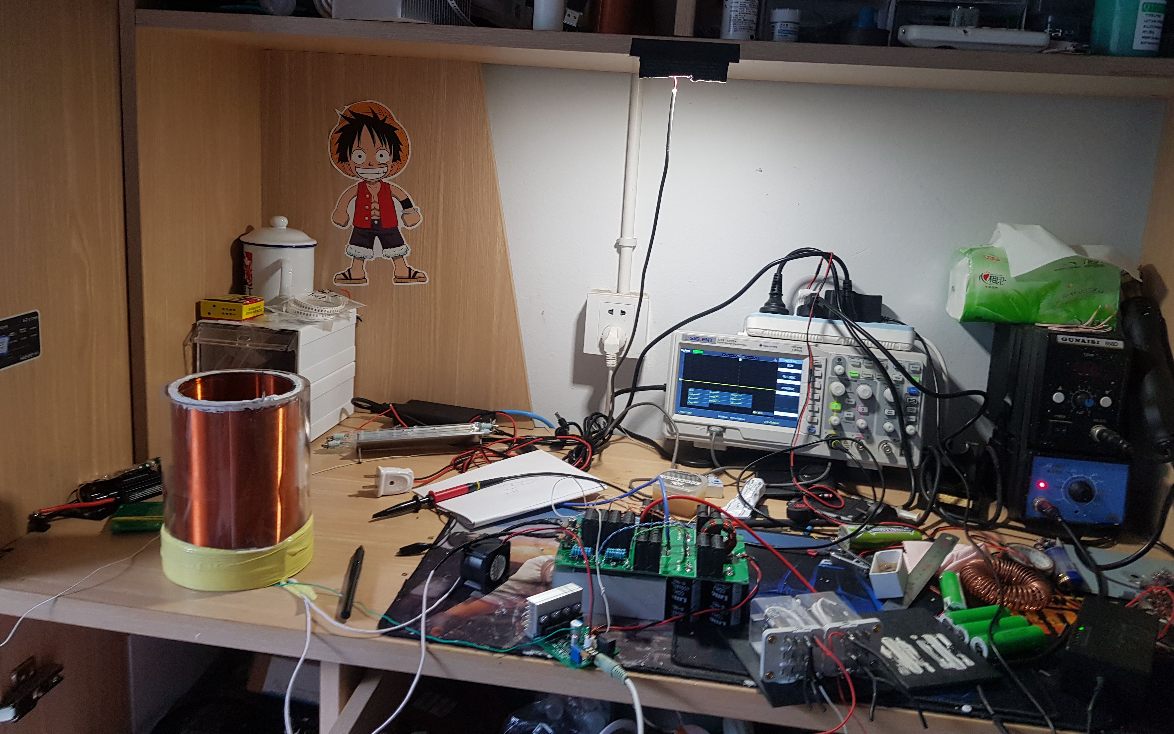 还在玩单管自激?市电全桥特斯拉线圈演奏Counting Stars