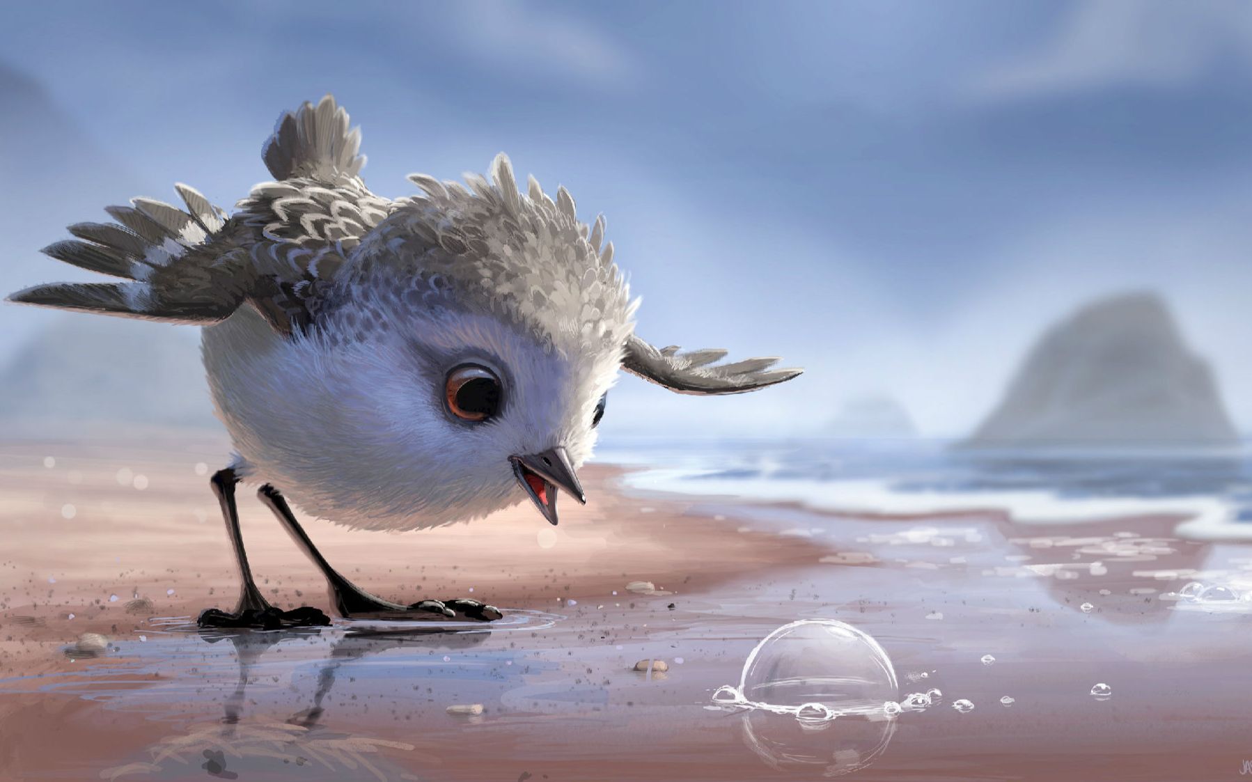 【皮克斯】第89届奥斯卡最佳动画短片《鹬》