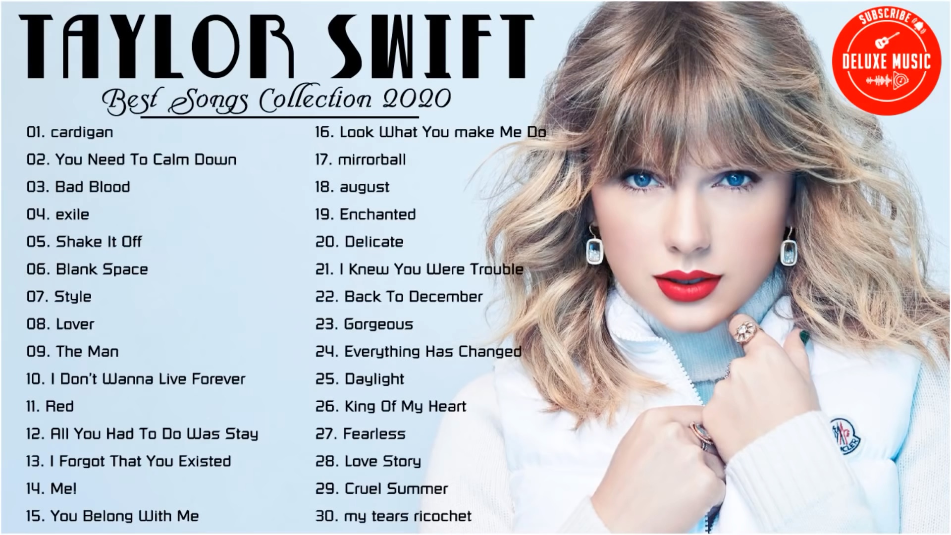 Taylor Swift 精选歌单