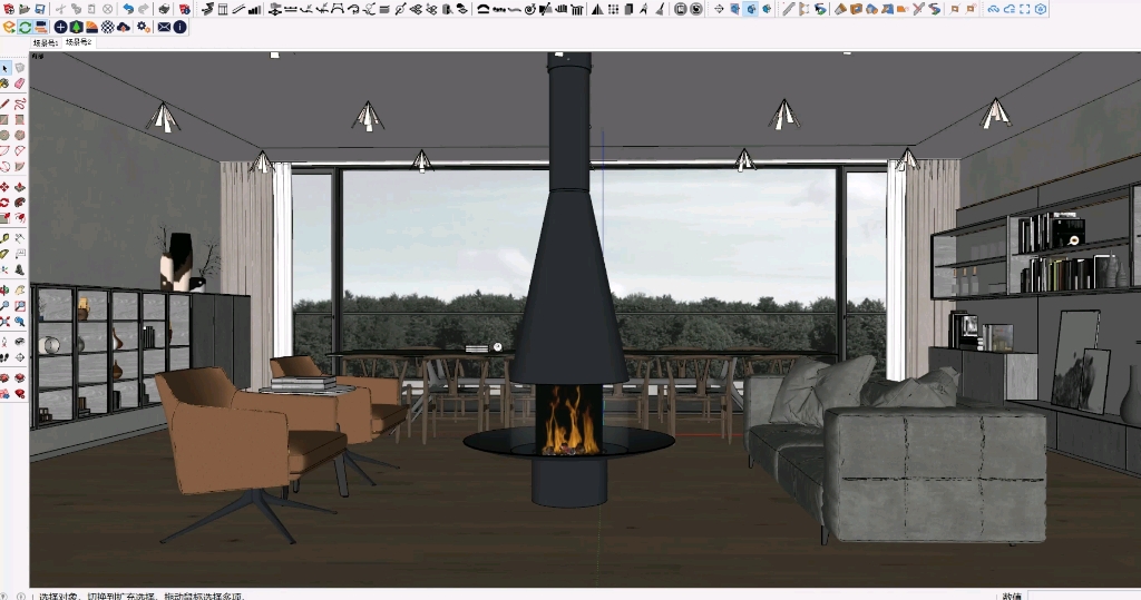 SketchUp | Enscape燃烧动画,视频后面附教学视频哦～