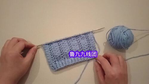 如此雅致的花样真让人心动竖条纹针织教程织法不难新手可学